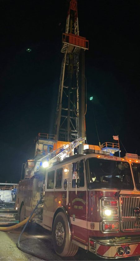 Firefighters faced unique challenges with blaze at natural gas rig ...